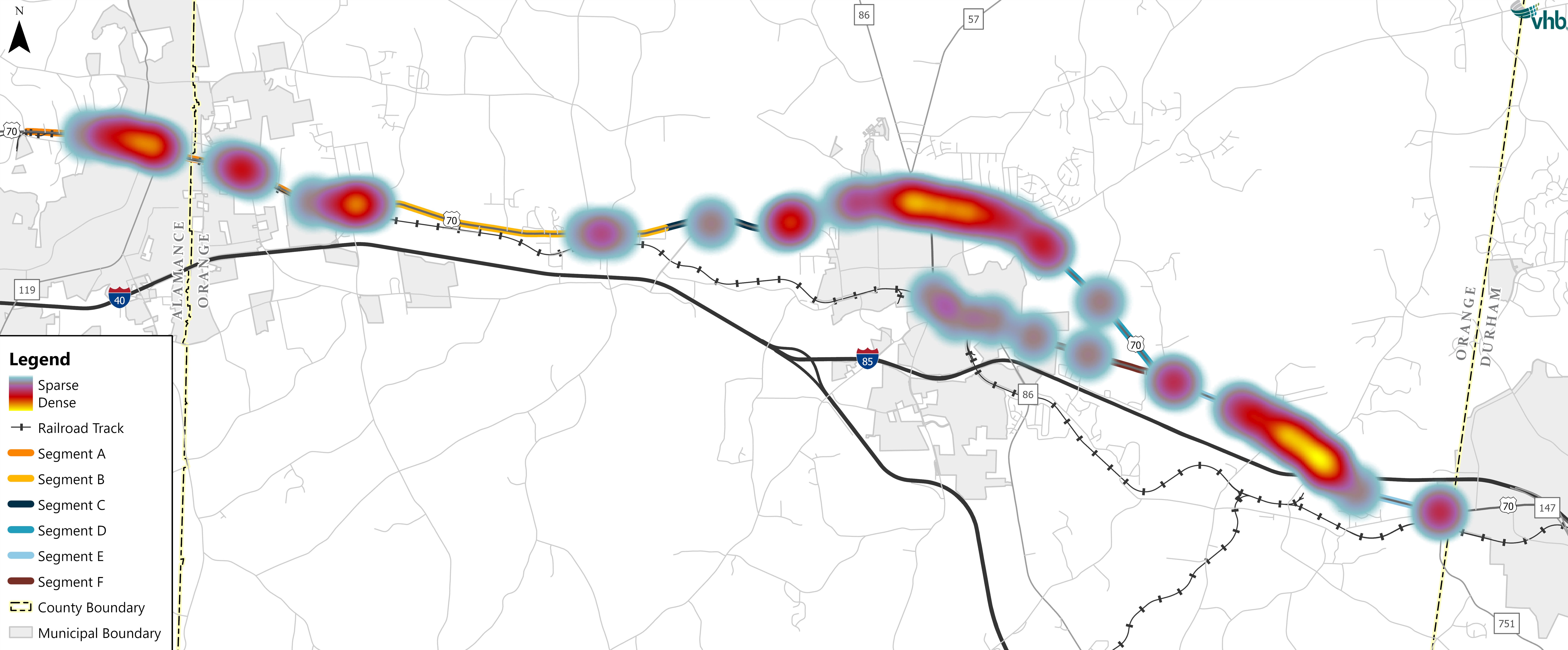 Study Mapping | US 70 Multimodal Corridor Study